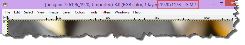 Using GIMP To Change The Aspect Ratio Of A Photo Lingopolo